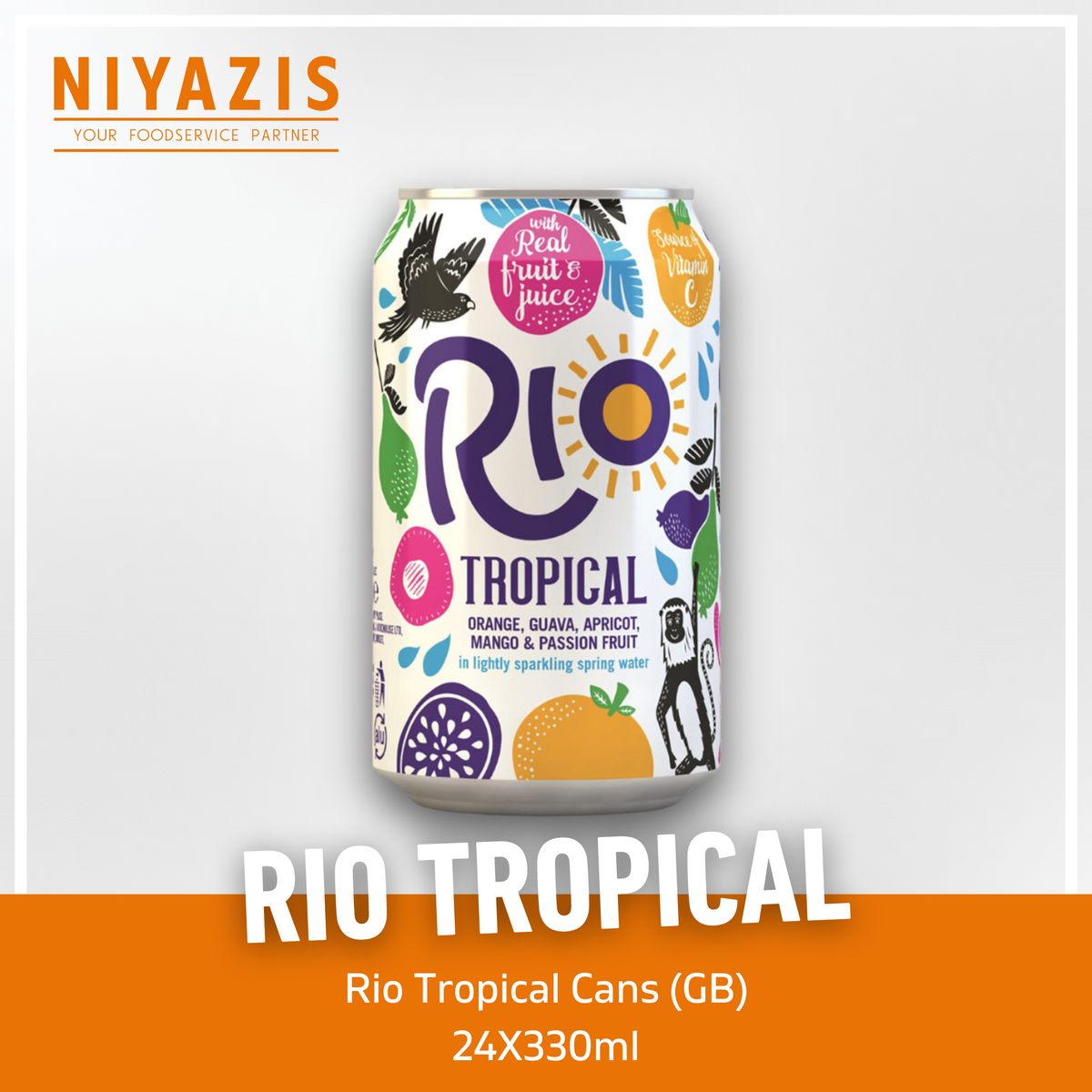 Rio Tropical Cans-(GB)-24x330ml – Niyazi's
