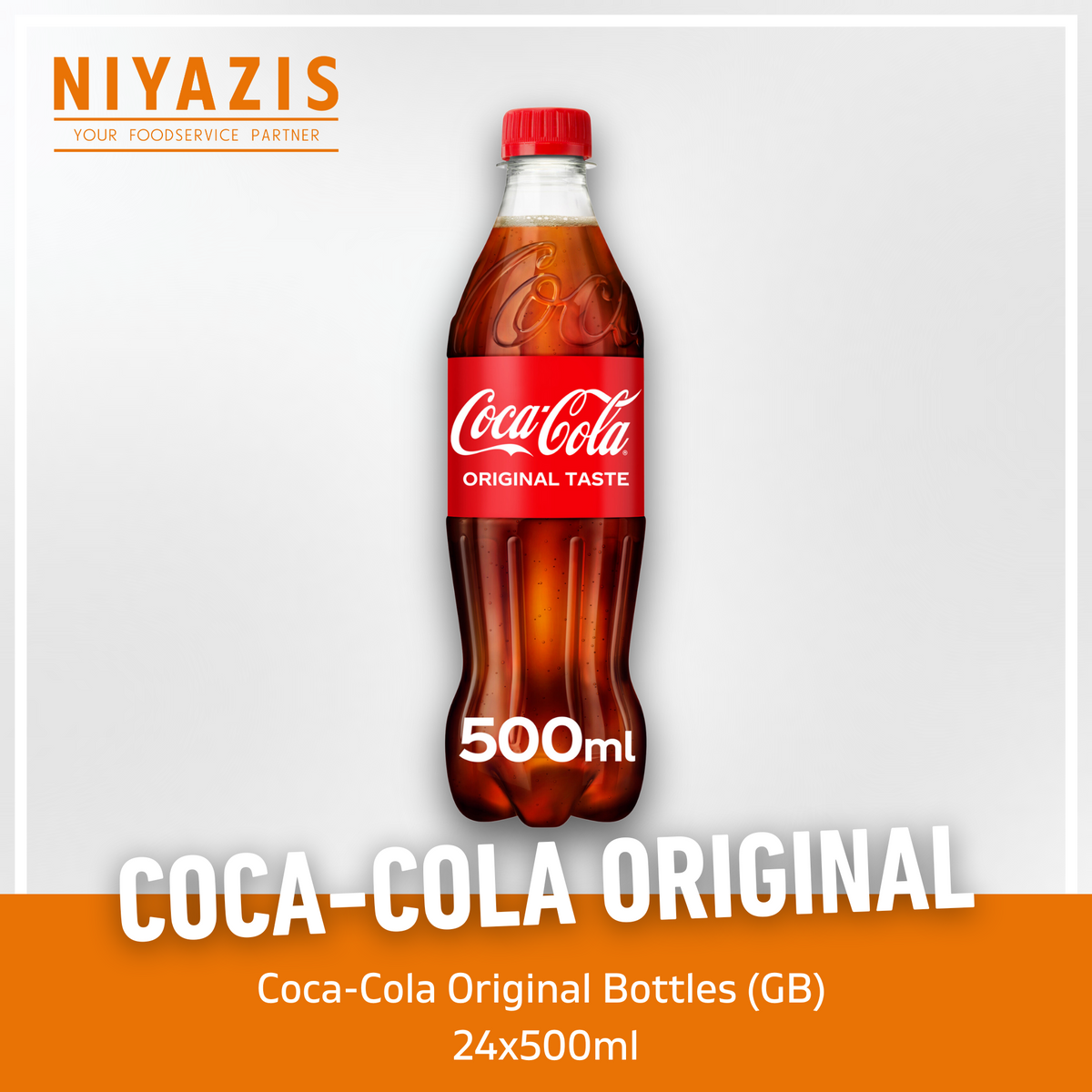Coca-Cola Original Taste Bottles -(GB)-24x500ml – Niyazi's